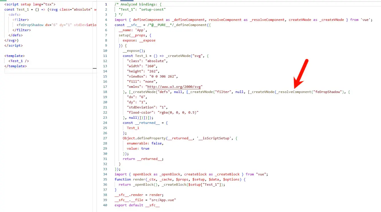 [Vue warn]: Failed to resolve component: feDropShadow 的 pr 解决之路 - 知乎