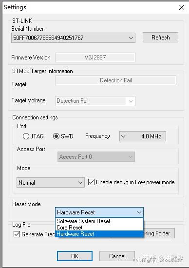 Can not connect to target! If you're trying to connect to an STM32W1xx device,please解决办法 - 知乎