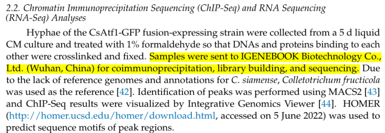 项目文章 ｜ChIP-seq和RNA-seq联合分析助力揭示暹罗炭疽菌对咯菌腈反应的作用 - 知乎