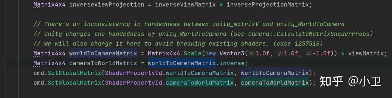 UNITY3D UNITY_MATRIX_I_V和unity_CameraToWorld的区别 - 知乎
