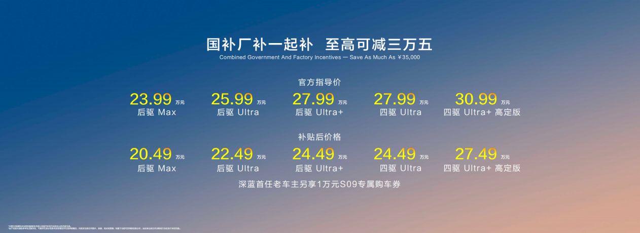 20.49万起买大型SUV！长安深蓝S09价格惊喜 哪款最值得买？ - 知乎
