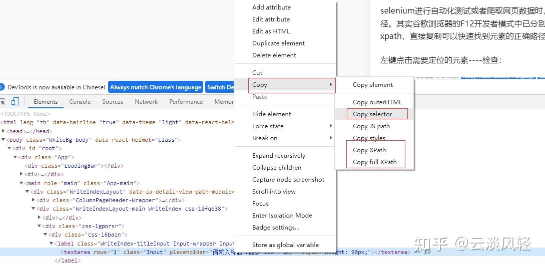 selenium 定位元素与谷歌浏览器F12调试模式组合运用的方法 - 知乎