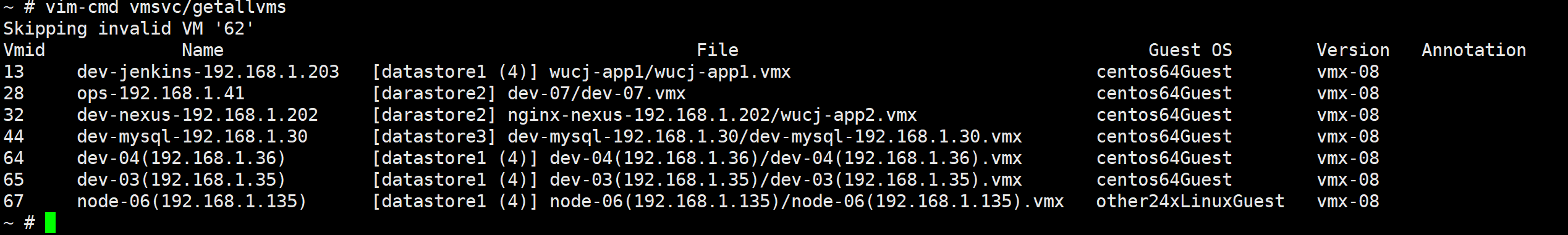 在ESXi主机上使用vim-cmd命令操作虚拟机 - 知乎