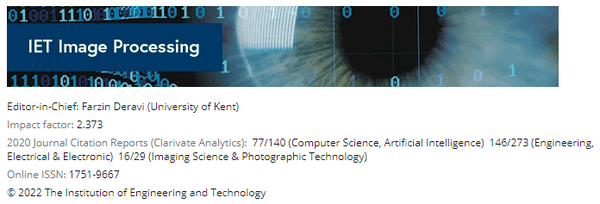 影响因子稳定增长，图像处理方向受认可的优秀期刊IET Image Processing - 知乎