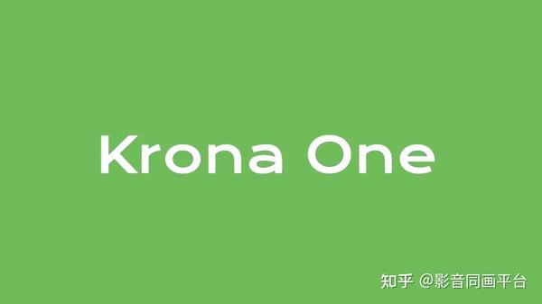 设计师无法拒绝的海报设计字体——Krona One免费分享 - 知乎