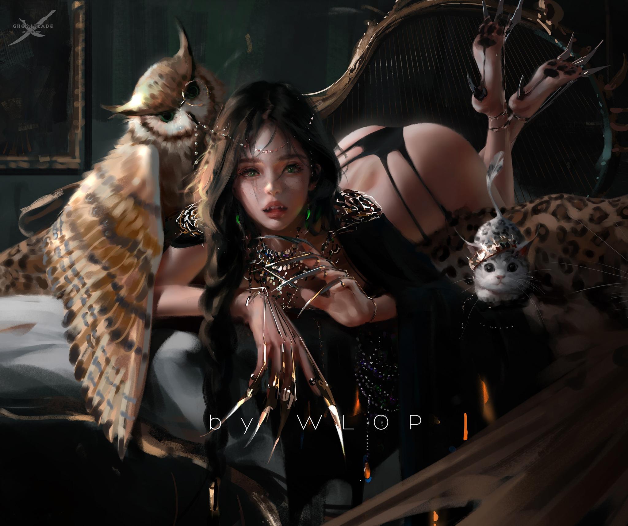 我喜欢的-鬼刀WLOP最新全面屏电脑、手机壁纸&头像无水印-Xilixili猫不语 - 知乎