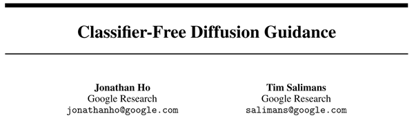Classifier-Free Diffusion Guidance (Classifier-Free Diffusion) - 知乎