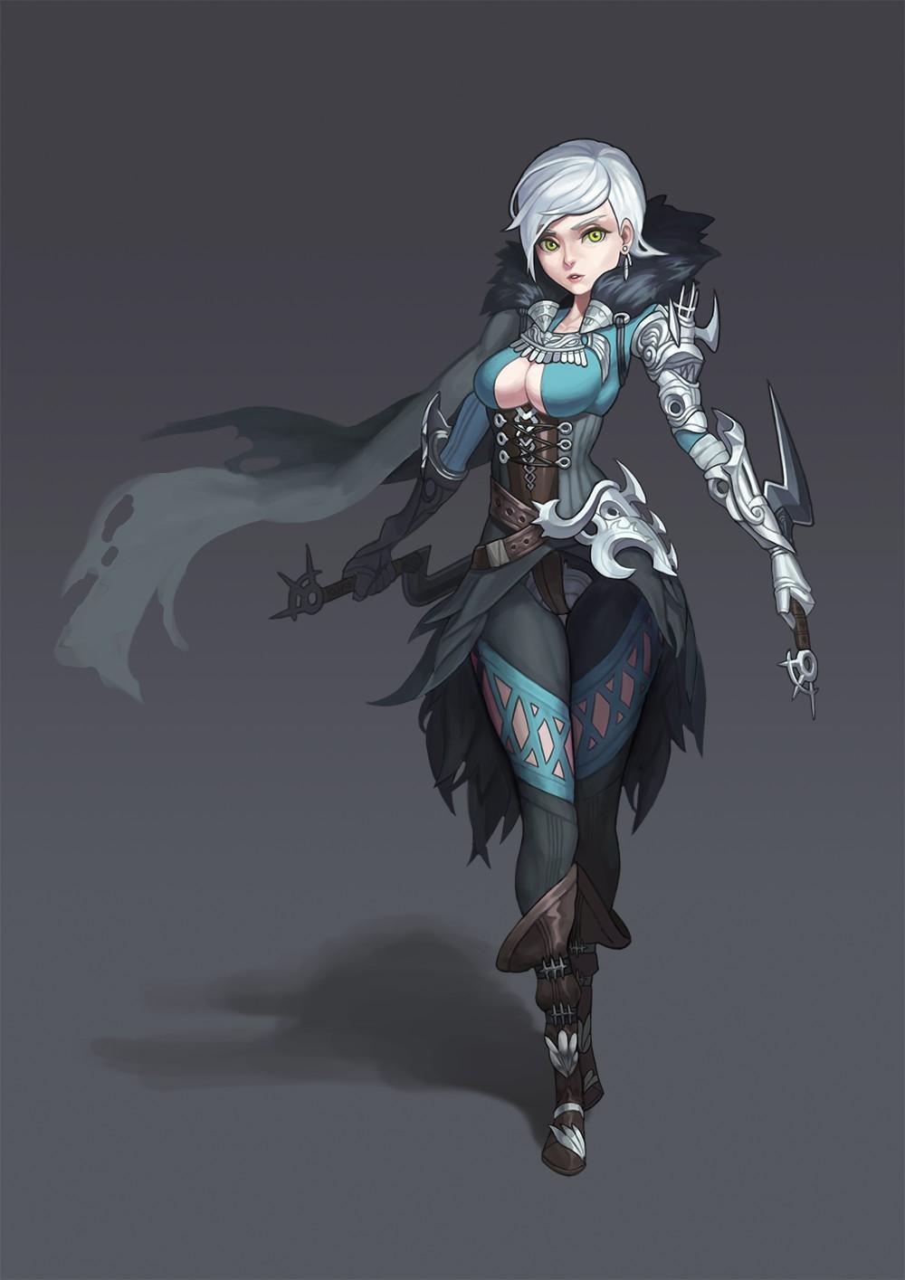 【元素推荐】韩国画师Cotta -作品欣赏130p 韩风角色 美女 - 知乎