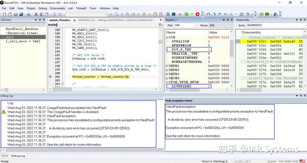 在IAR Embedded Workbench for Arm中调试Cortex-M HardFault - 知乎