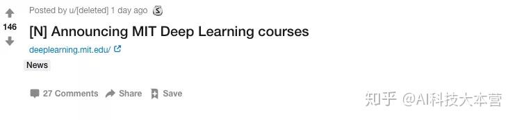 MIT新福利，2019人工智能公开课上线啦! - 知乎