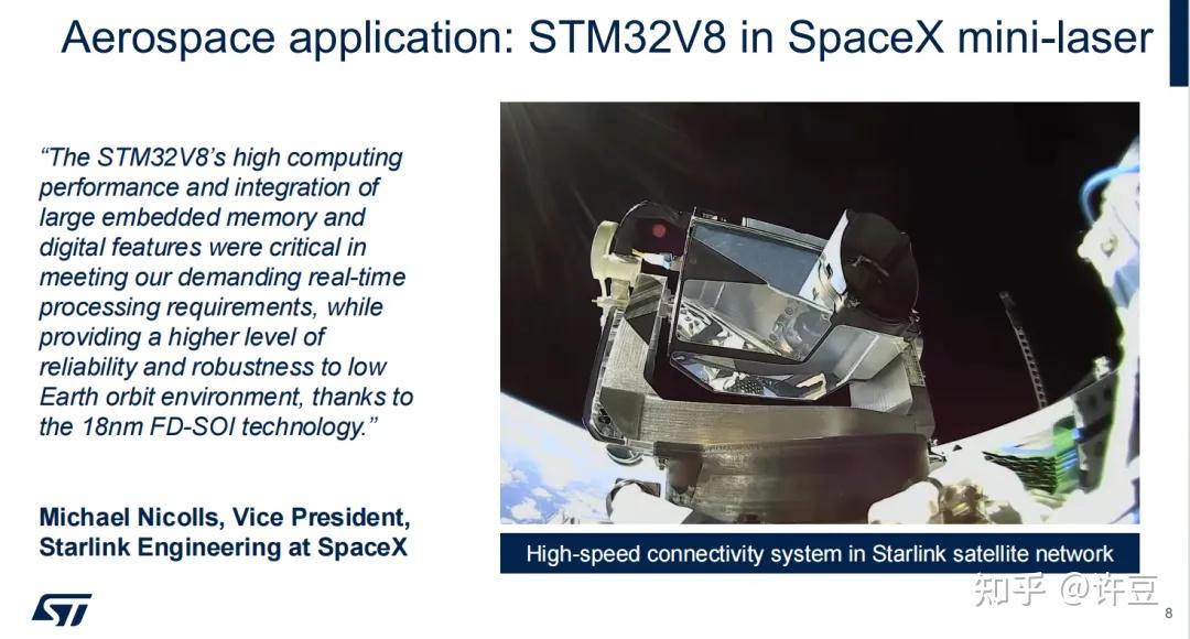 ST发布全球首款18纳米MCU STM32V8，获得了SpaceX的认可 - 知乎