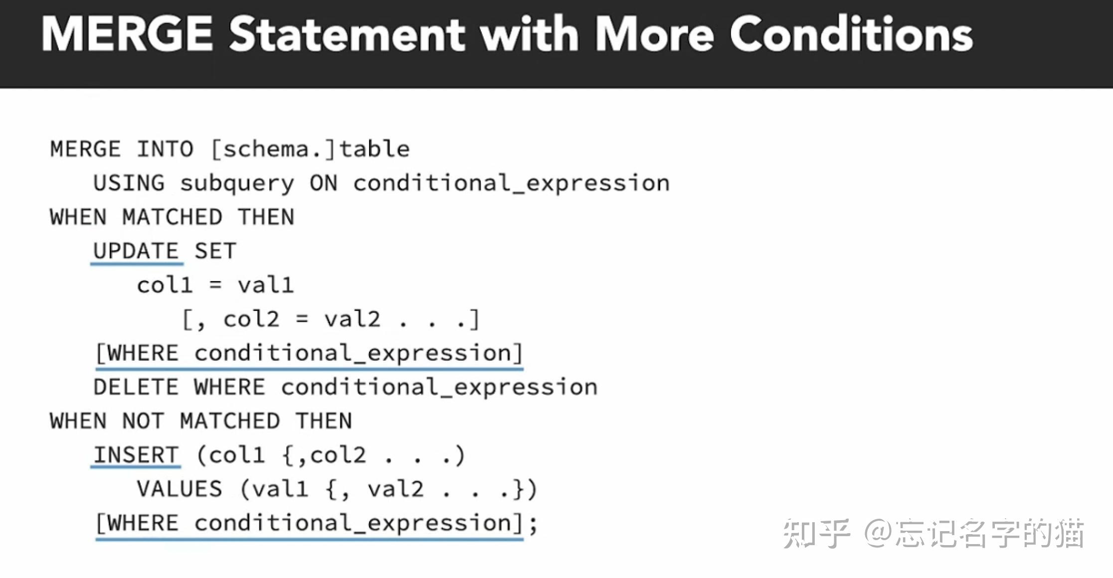 Oracle Database 19c: Advanced SQL - 3. DML: MERGE - 知乎
