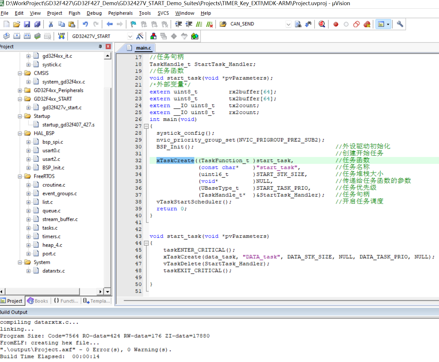 【GD32F427开发板试用】GDF4移植FreeRTOS并创建任务 - 知乎