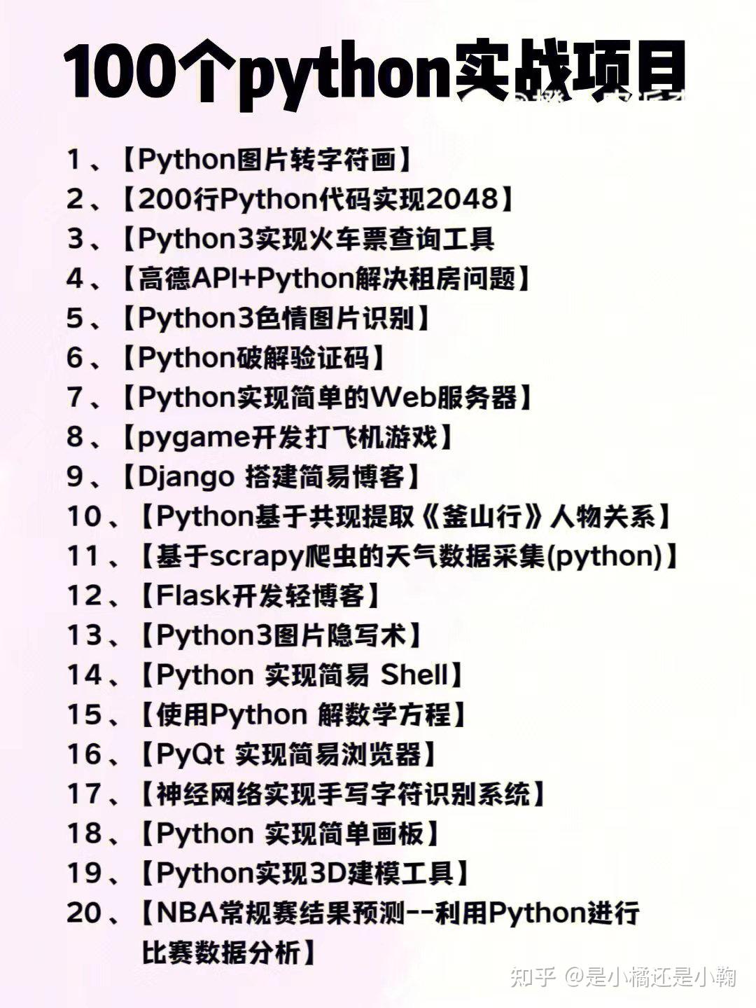 寒假七天练完Python100项目实战‼️开启兼职 - 知乎