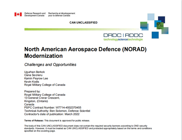 《北美航空航天防务（NORAD）现代化建设（挑战与机遇 ） 》加拿大国防研究与发展部2022最新55页报告 - 知乎