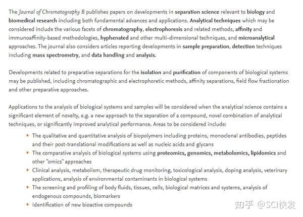 Journal of Chromatography B：JCR2区，国人友好，接收快，无版面费 - 知乎