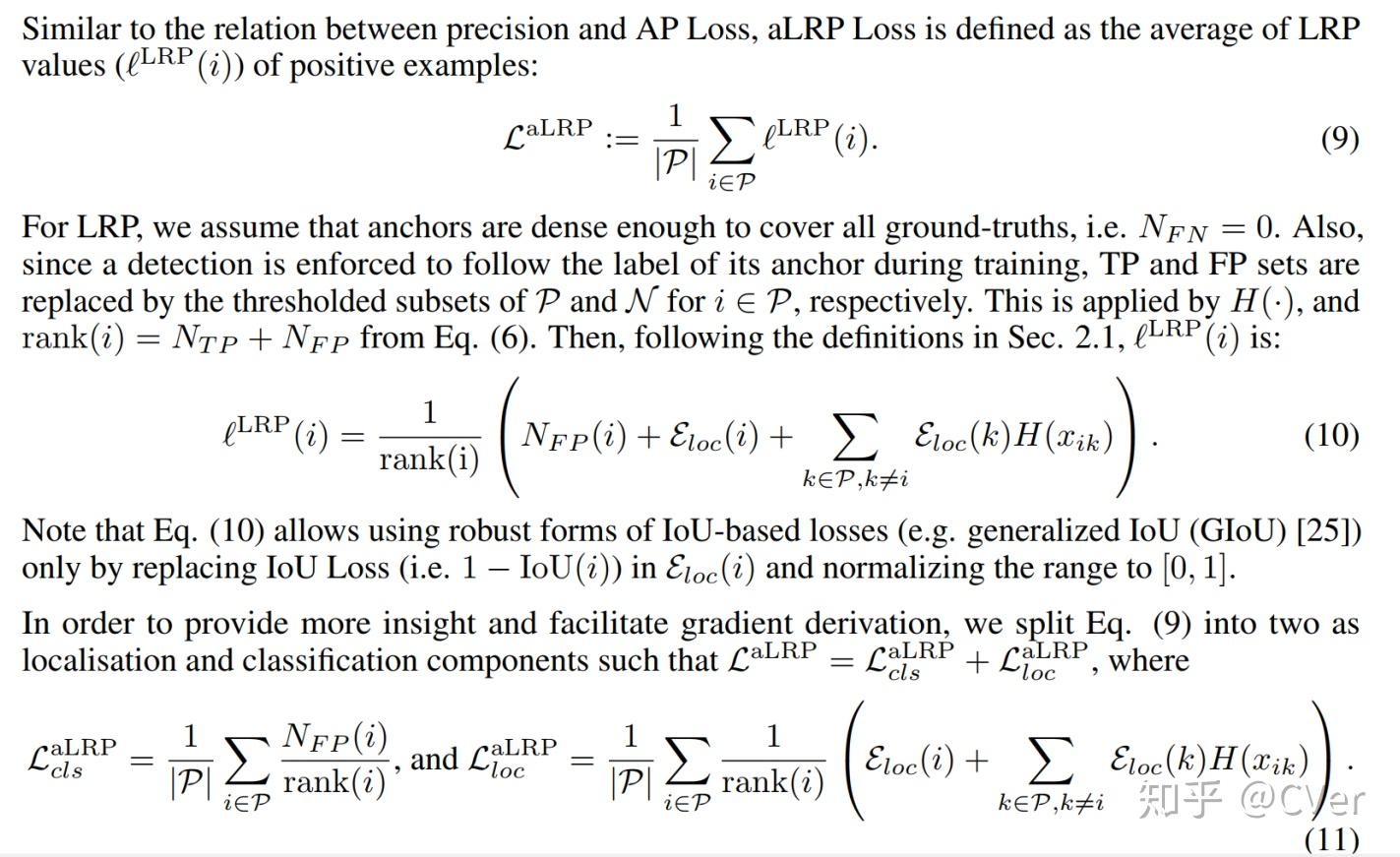 NeurIPS 2020 | aLRPLoss：统一目标检测中的分类和定位的平衡损失函数 - 知乎