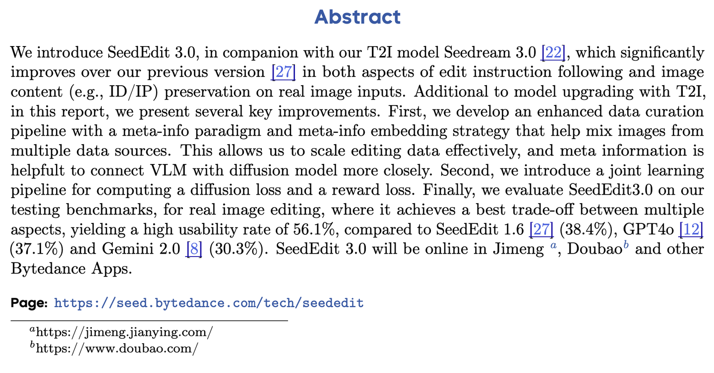SeedEdit 3.0: Fast and High-Quality Generative Image Editing - 知乎