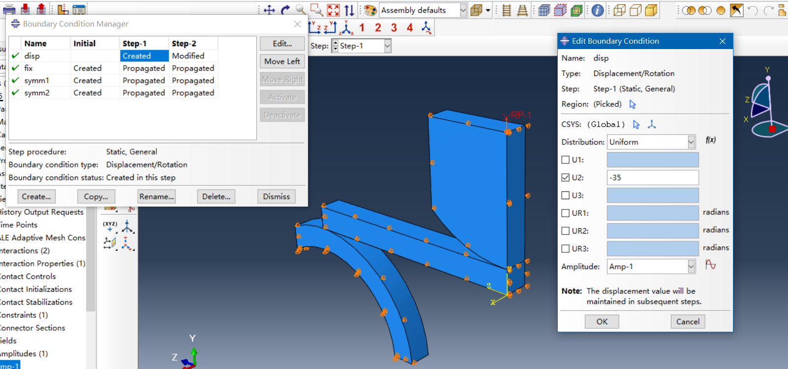 ABAQUS-3点受弯实验加载卸载过程模拟 - 知乎