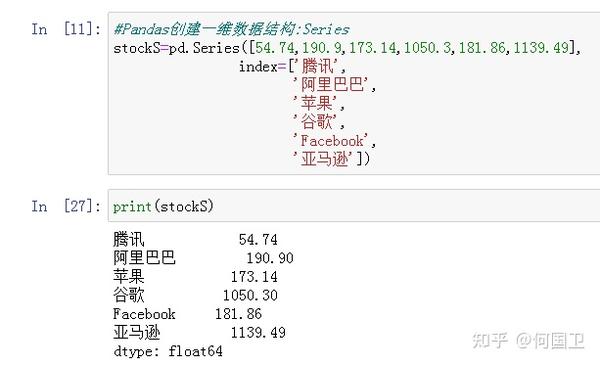 Numpy与pandas的使用简介 知乎