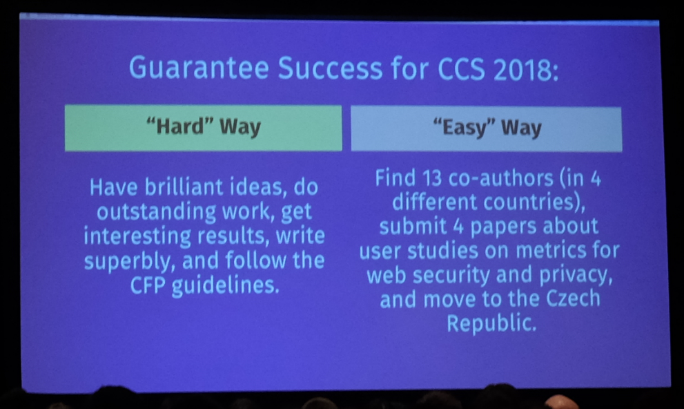 ACM CCS 2017 会议每日报道：Day 1 - 知乎