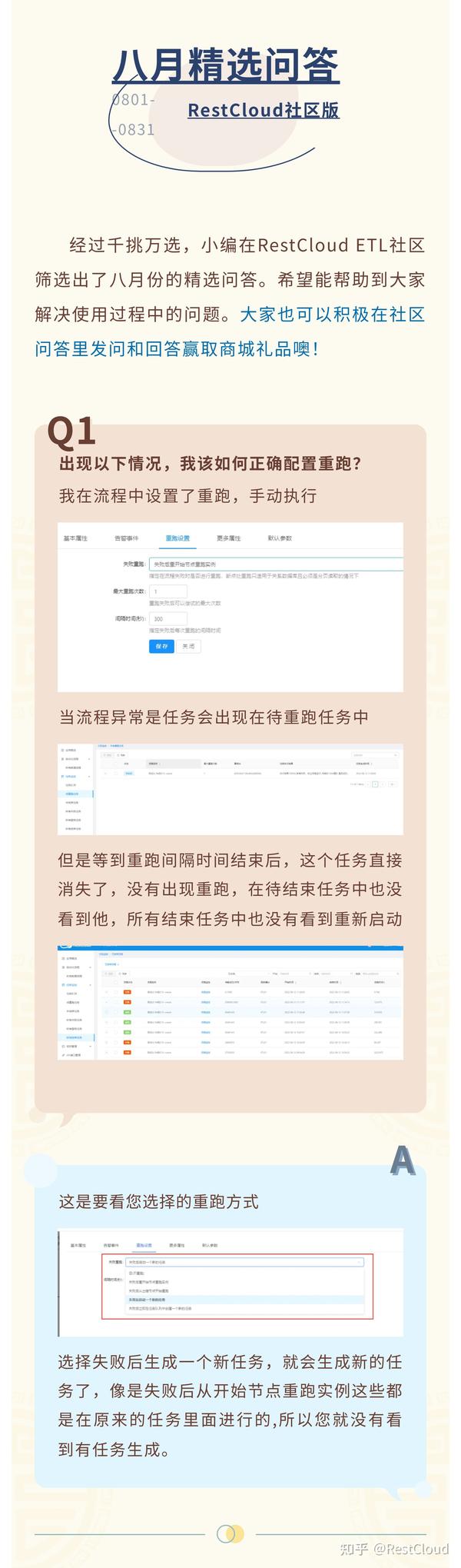 RestCloud ETL社区 八月精选问答 - 知乎
