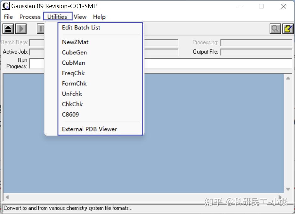 Gaussian 09 软件界面介绍 - 知乎