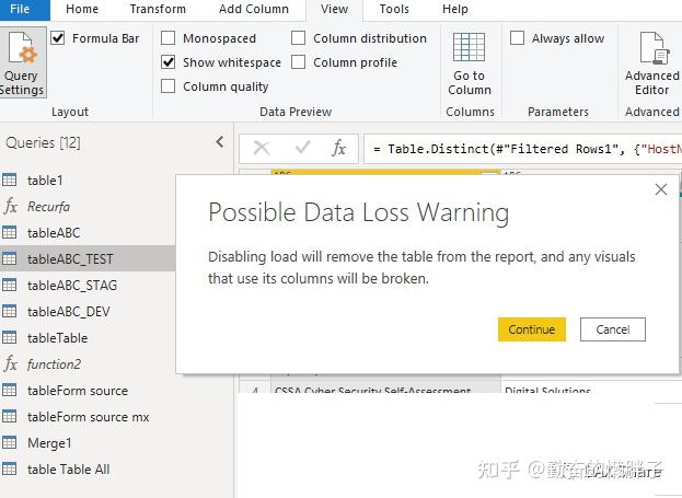 学习笔记4: 合理使用Enable Load来提高Power BI的性能 - 知乎