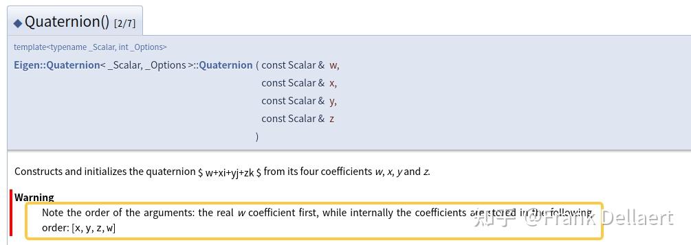 旋转矩阵到四元数的相互转换(用Eigen库) - 知乎