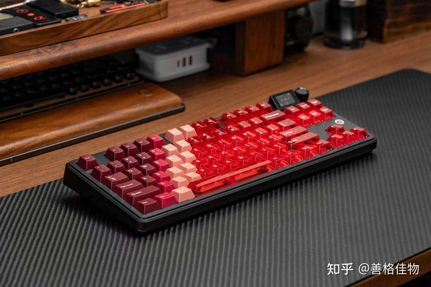 黑爵MK87三模机械键盘评测：自带热插拔屏幕，火龙果轴快速码字绝配 - 知乎
