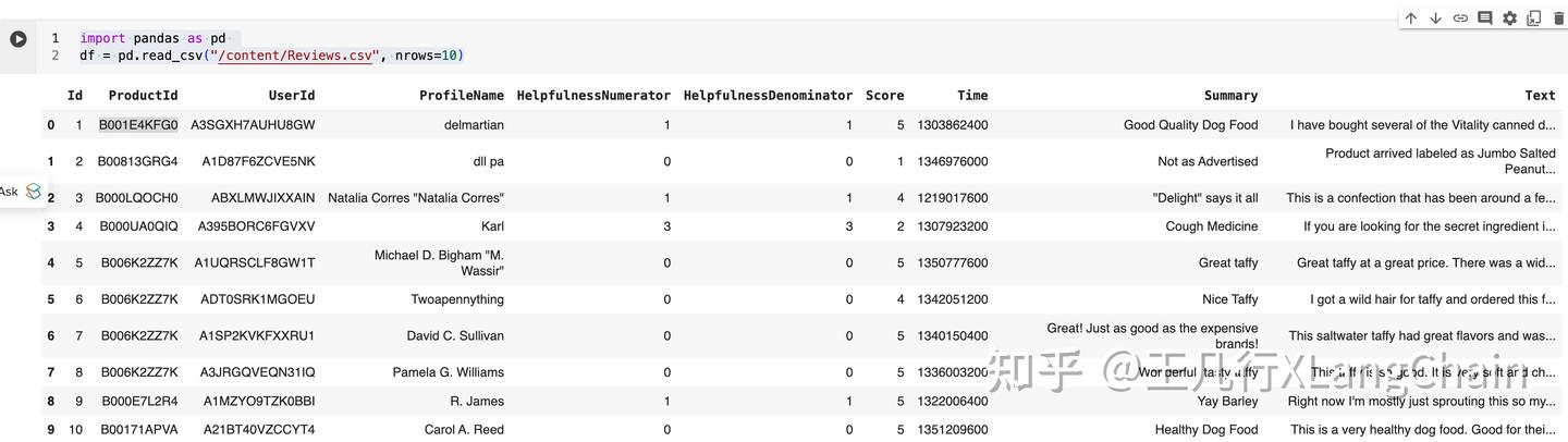 RAG：ChatGPT+LangChain 案例 + CSV数据 - 知乎