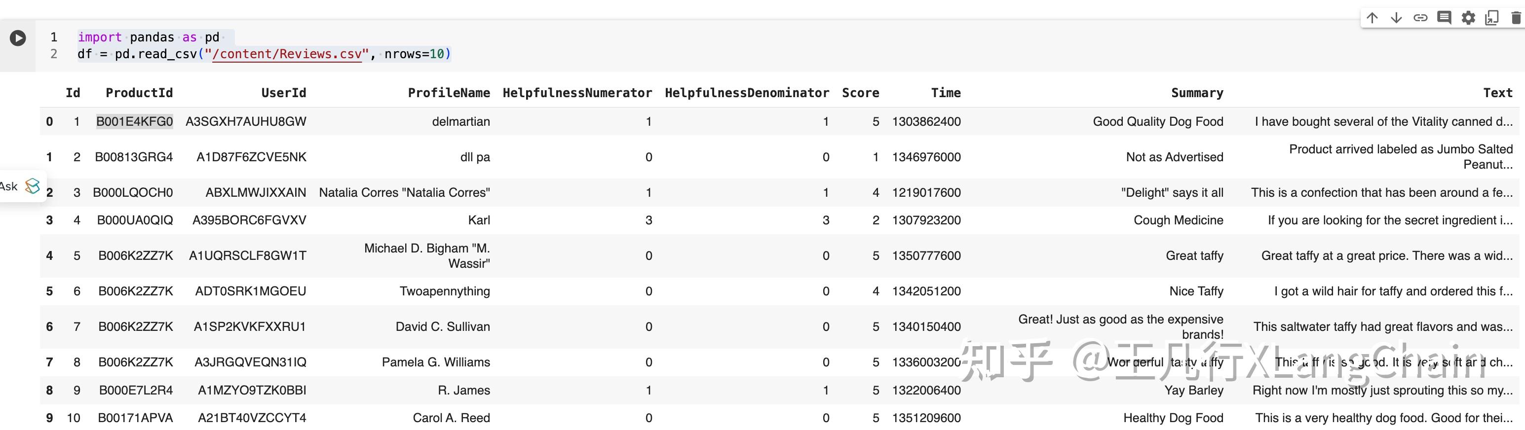 RAG：ChatGPT+LangChain 案例 + CSV数据 - 知乎