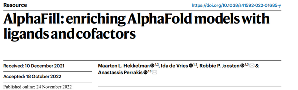 Nat Methods | AlphaFill：配体和辅助因子加强AlphaFold模型 - 知乎