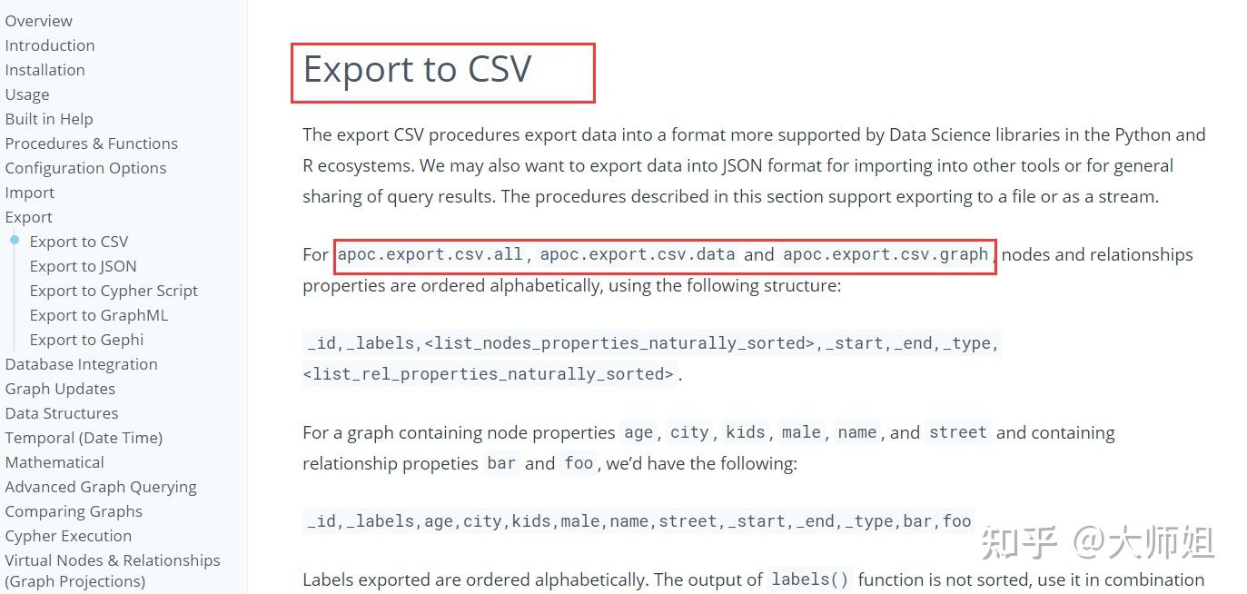 如何将Neo4j database export 导出到一个csv文件 - 知乎