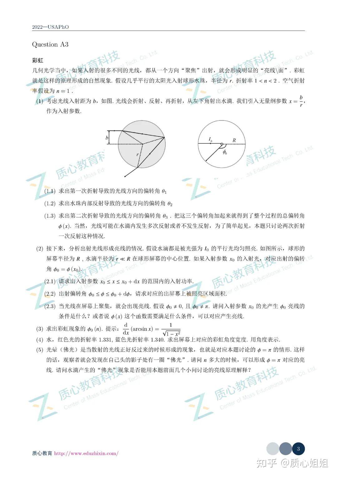 2022美国奥林匹克物理竞赛（USAPhO）试题及解析！ - 知乎