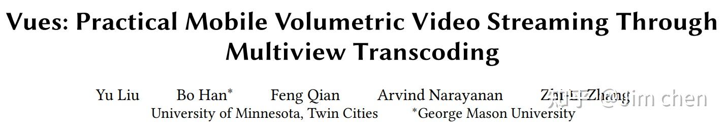 Mobicom22_Volumetric Video传输文章解读 - 知乎