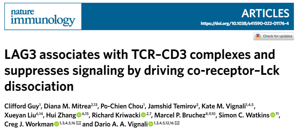 Nat Immu | 解密LAG3抑制T细胞机制 - 知乎