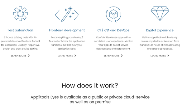 酷站推荐 - applitools.com - Applitools Eyes | AI POWERED VISUAL TESTING ...