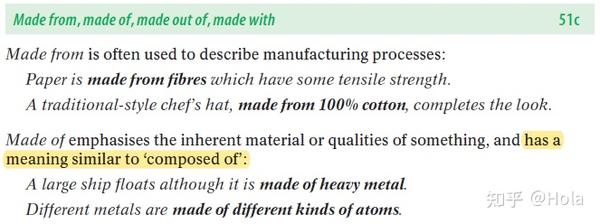be made from还是of？理解到位了，自然忘不了！ - 知乎