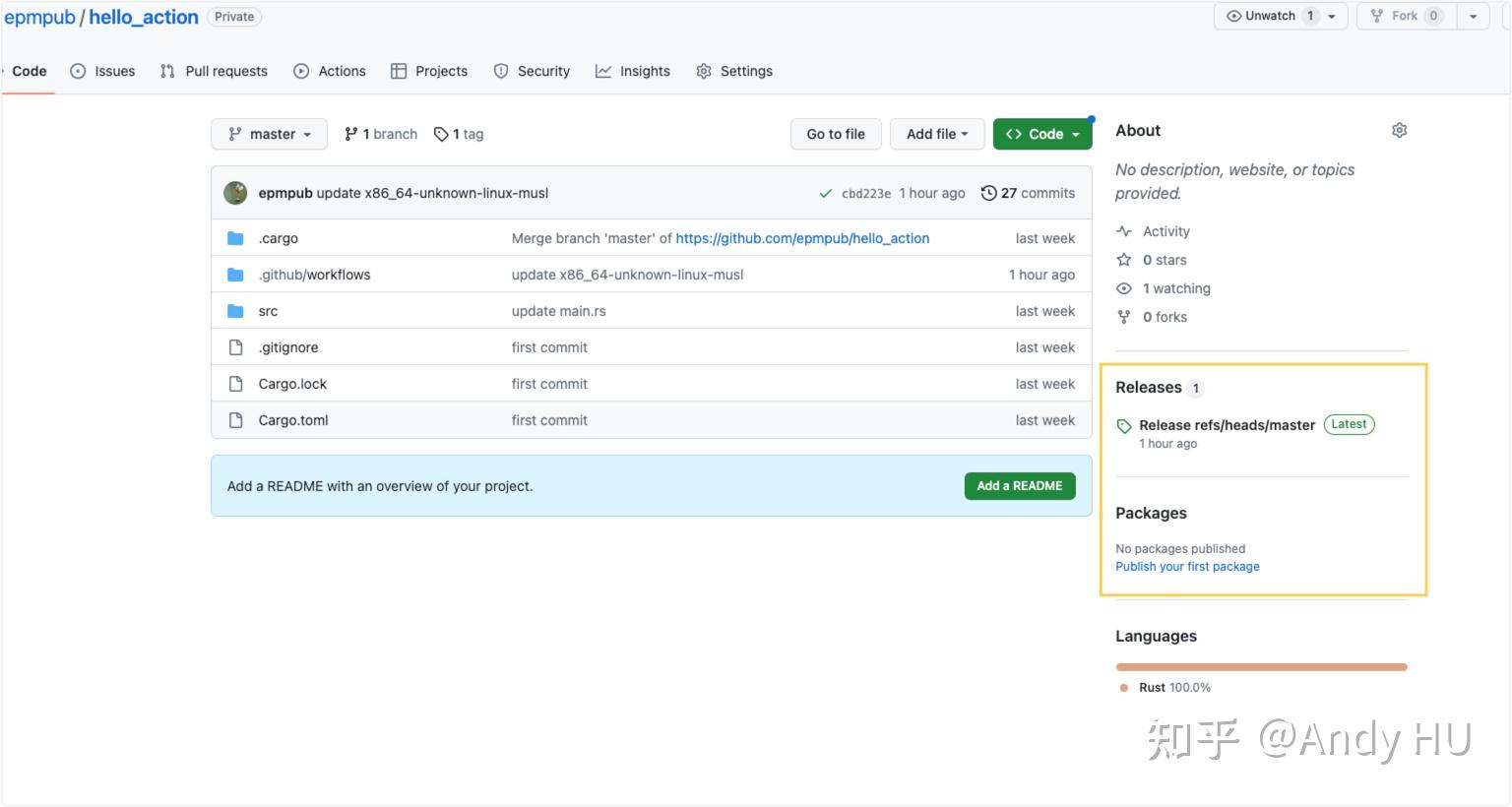 使用GitHub Action构建简单的 Rust CI/CD系统 - 知乎