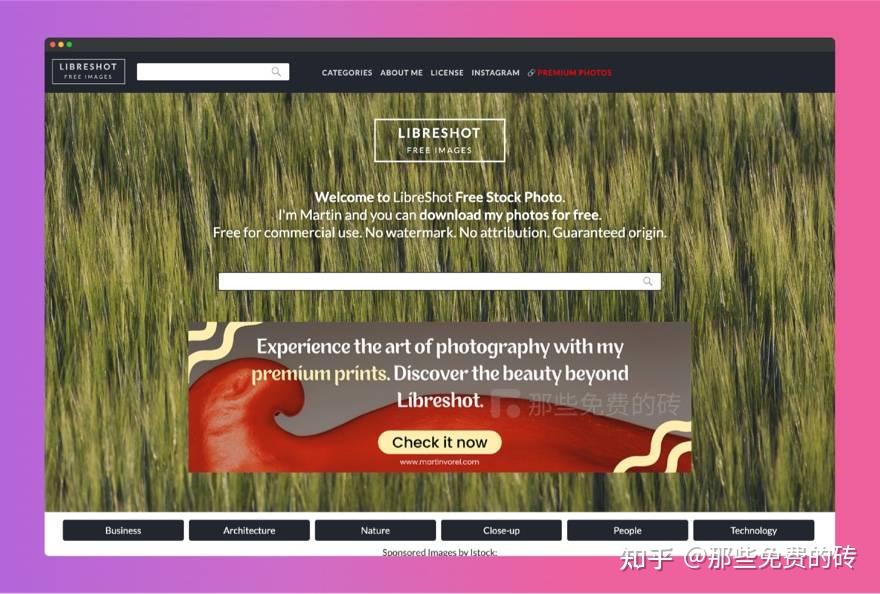 LibreShot - 小众的摄影照片下载网站，所有照片基于 CC0 协议，可免费商用 - 知乎