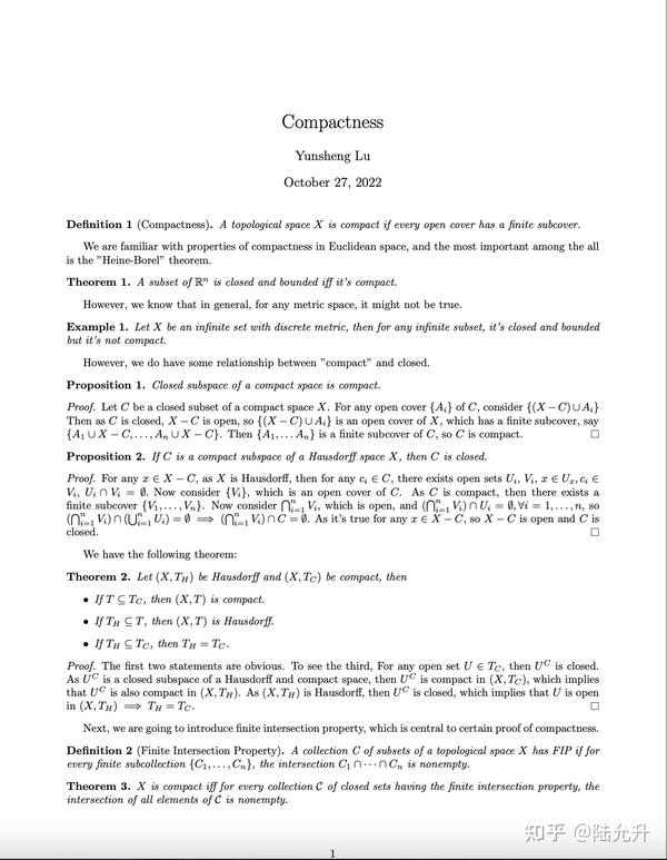 Compactness(紧致性) - 知乎