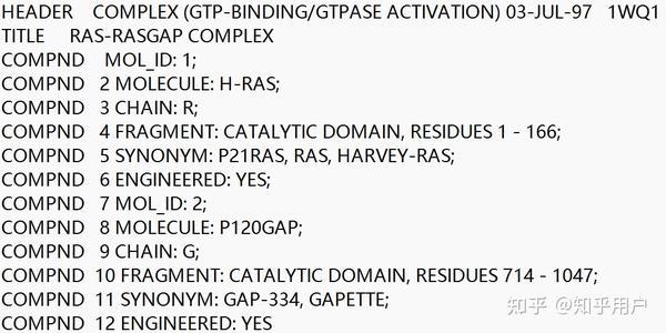 蛋白质PDB文件解读 - 知乎