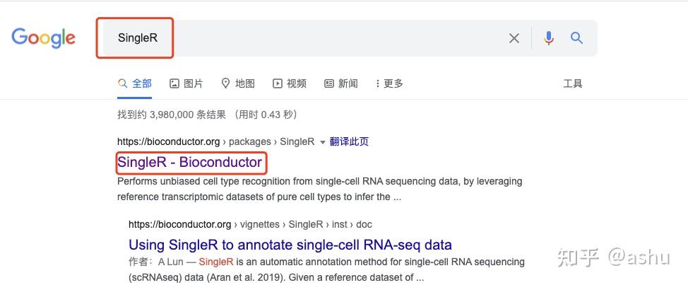 SingleR包正确的安装方式： - 知乎