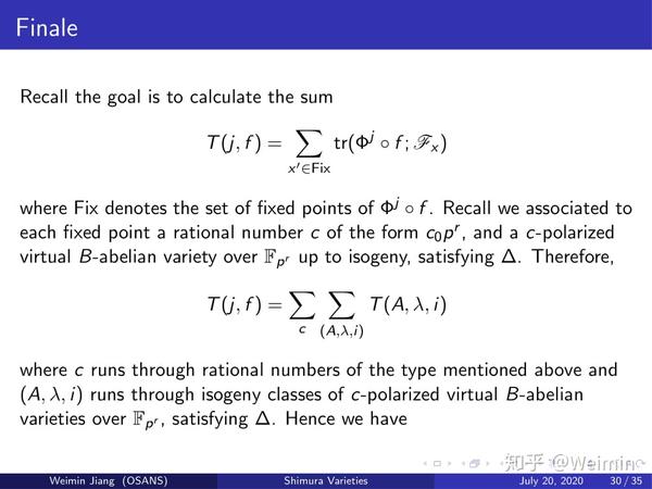 Shimura Varieties and Langlands-Kottwitz method - 知乎