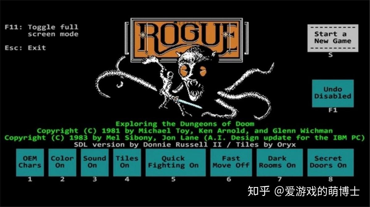 参见鼻祖！上世纪八十年代的老游戏《Rogue》在steam上推出了 - 知乎