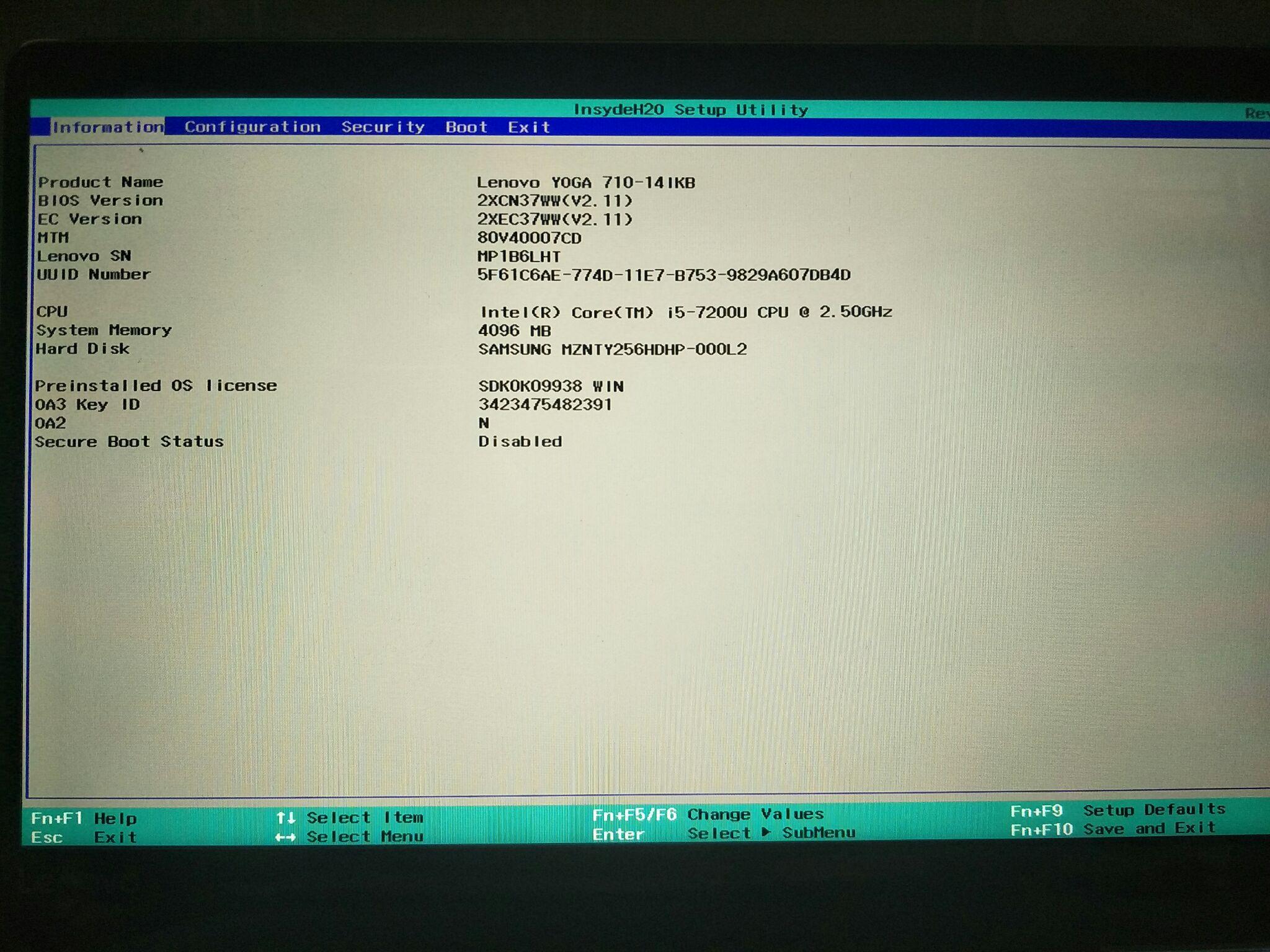lenovo yoga 710—14ikb 如何开启BIOS设置 - 知乎