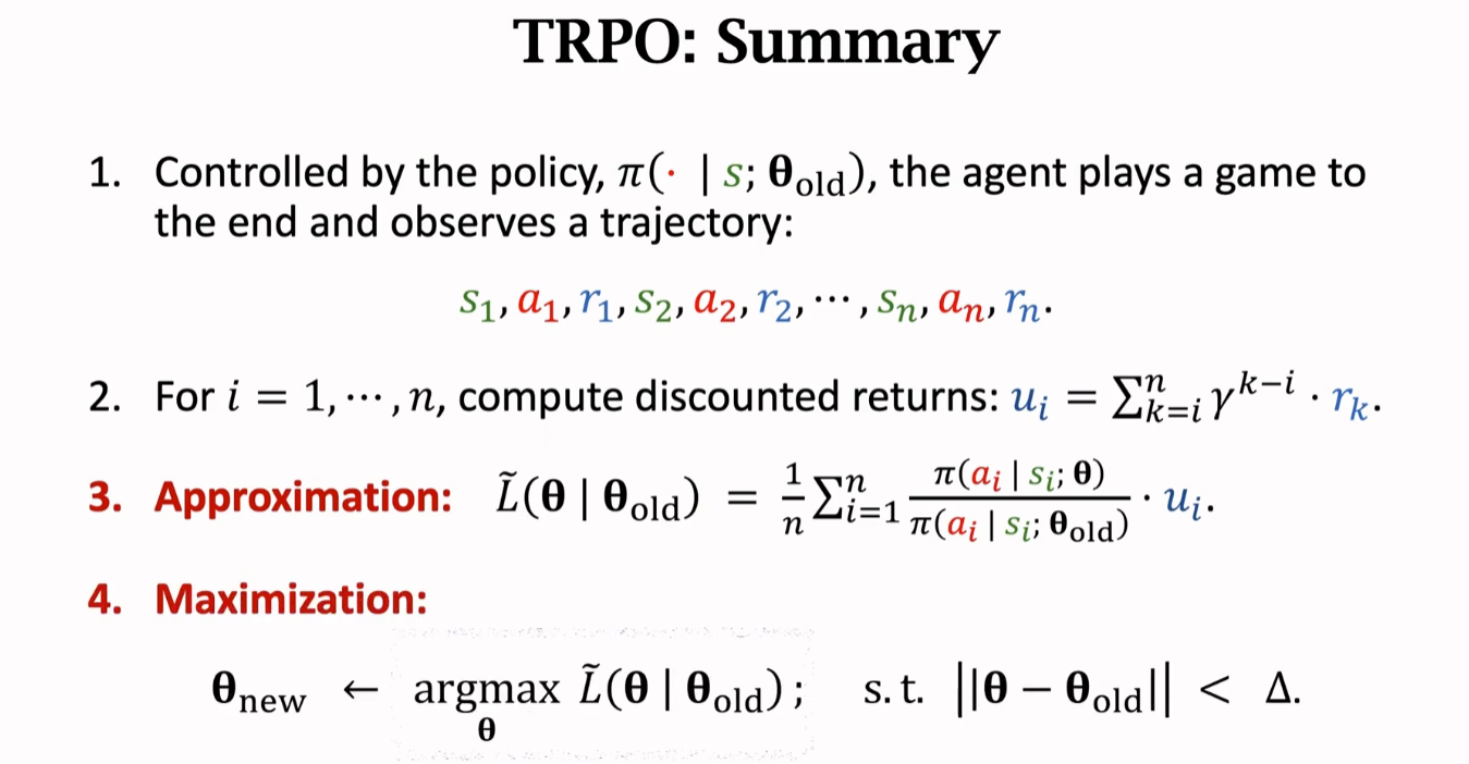 王树森深度强化学习笔记19：置信域策略优化（Trust Region Policy Optimization，TRPO） - 知乎