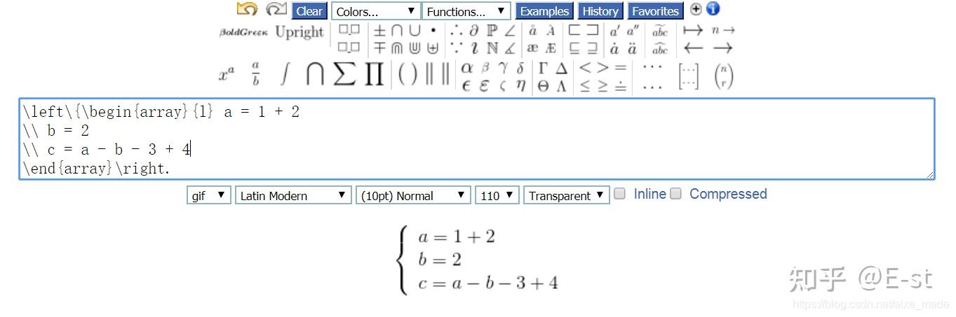 Latex 公式编辑笔记 - 知乎