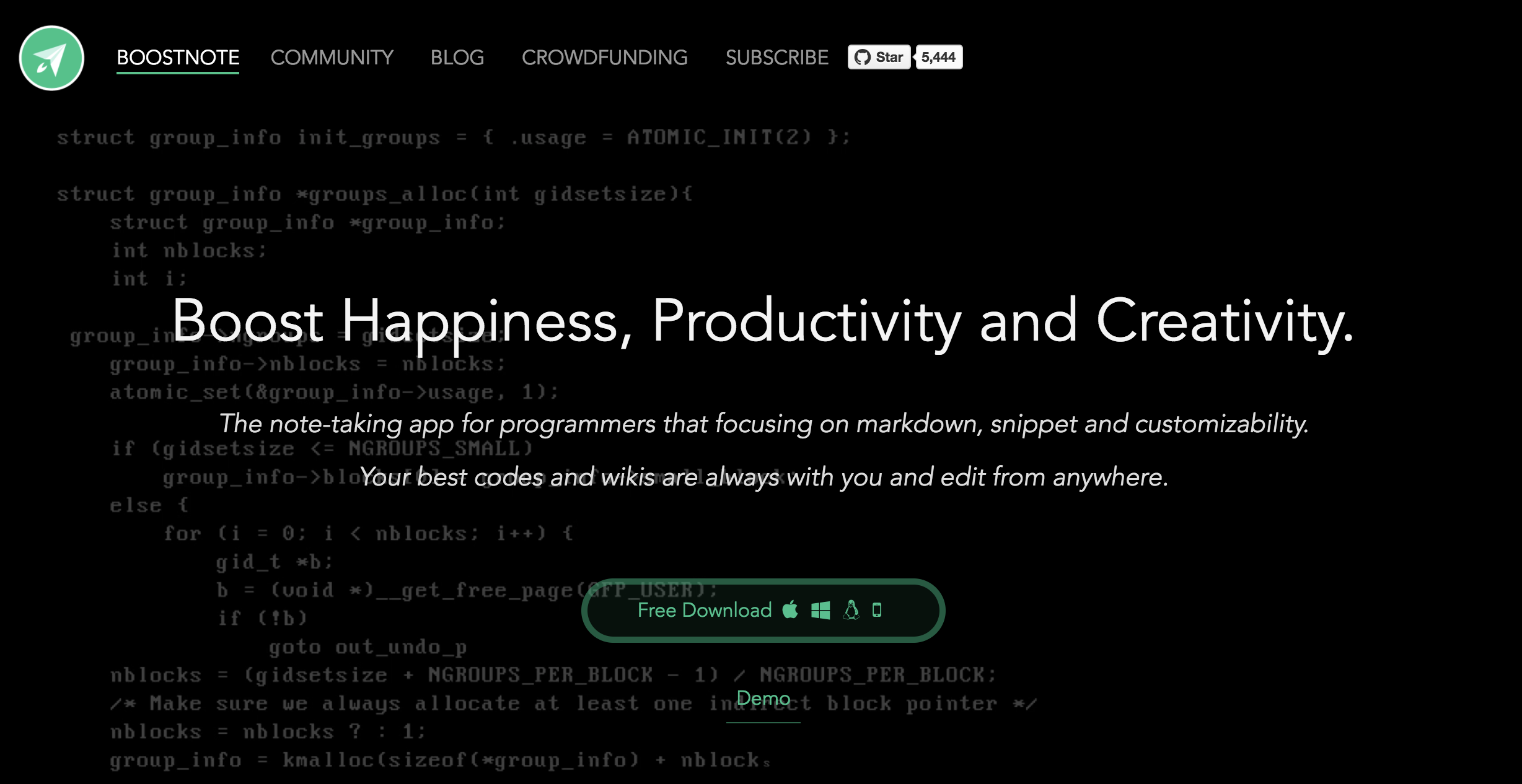 Boostnote 为程序员的开源式记事本 - 知乎